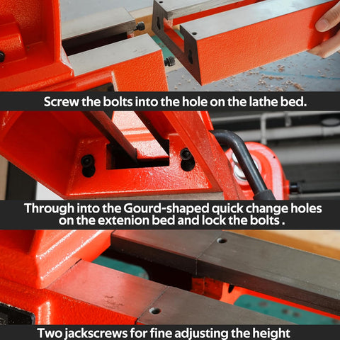 Extension Bed 305mm (12 inch) for Woodturning Lathe, Compatible with H ...